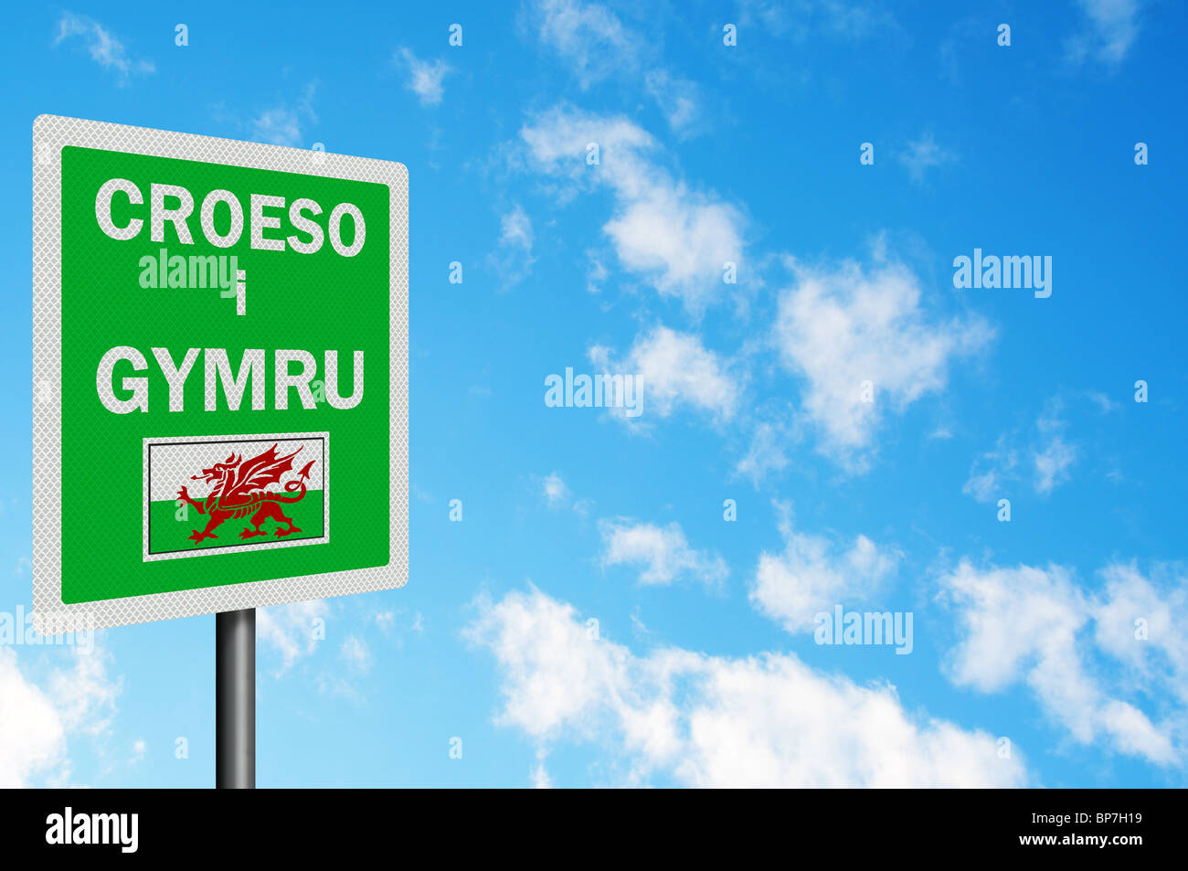 Welcome To Wales Road Sign High Resolution Stock Photography and Images ...
