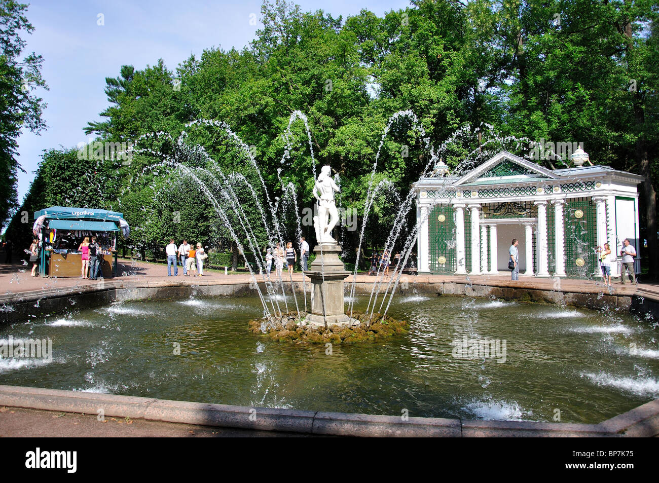 The Adam Fountain, Grand Peterhof Palace, Peterhof, Saint Petersburg ...