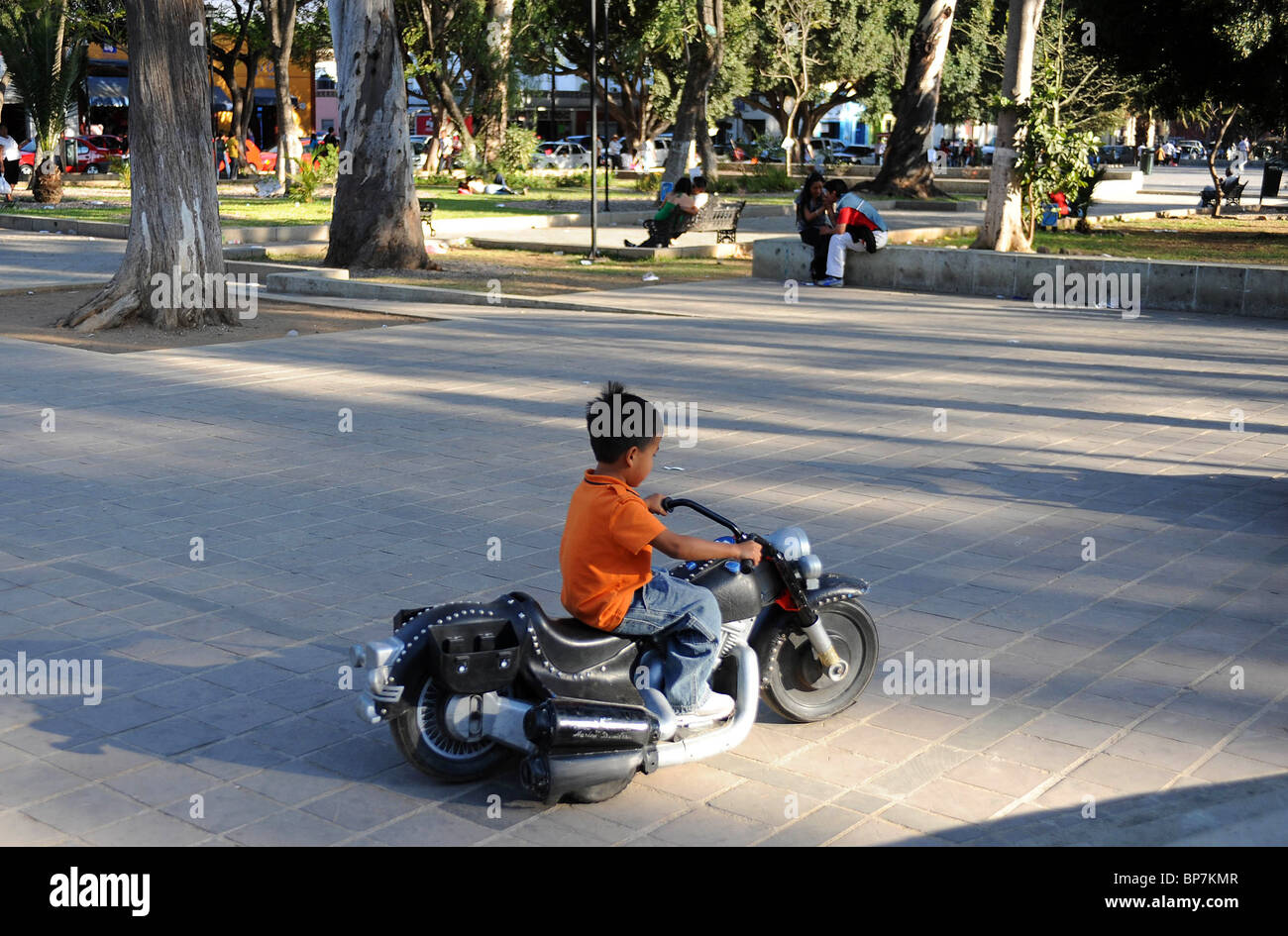 Boy on motorbike hi-res stock photography and images - Alamy
