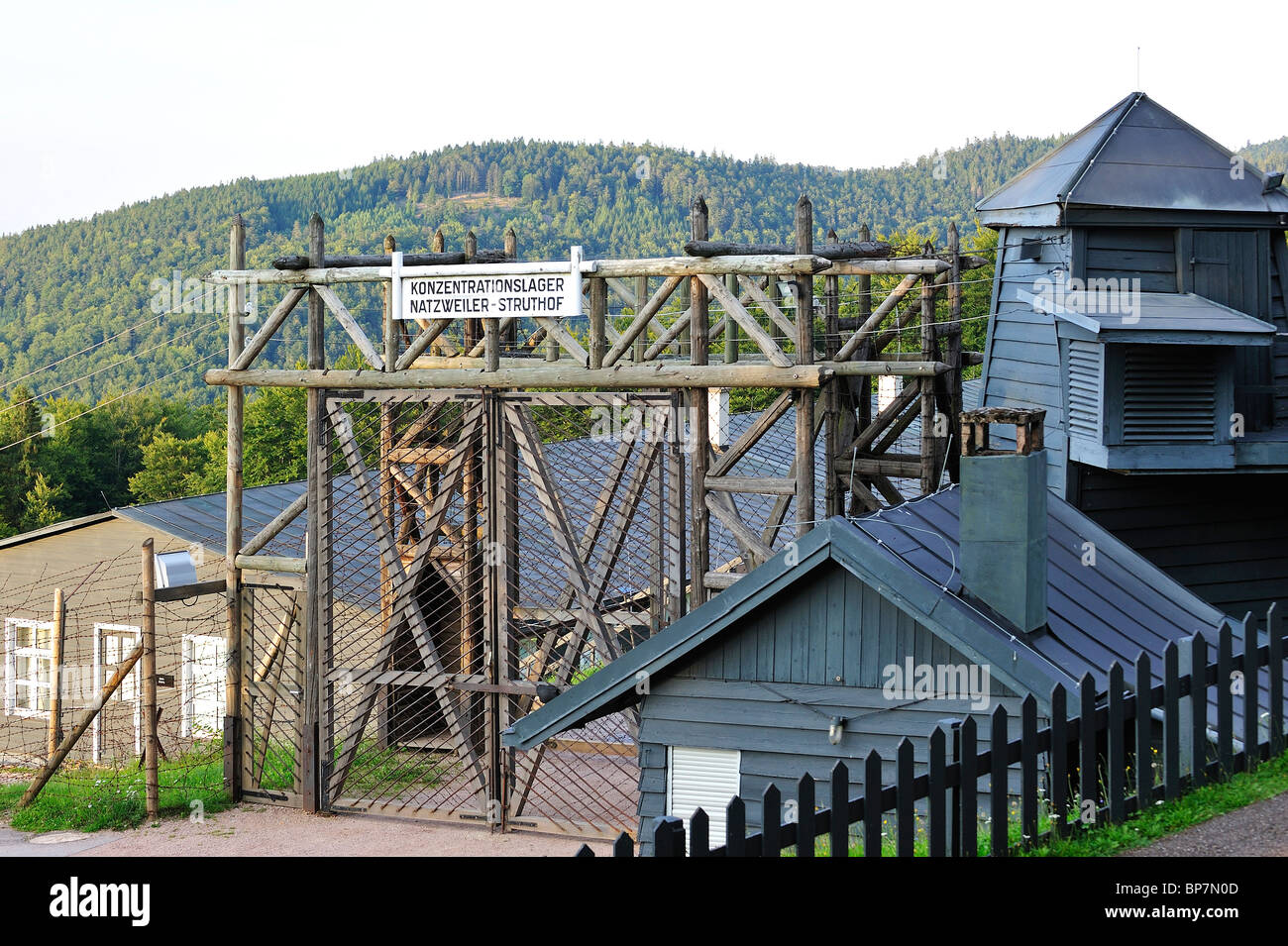 Entrance gate of Natzweiler-Struthof, the only WW2 concentration camp ...