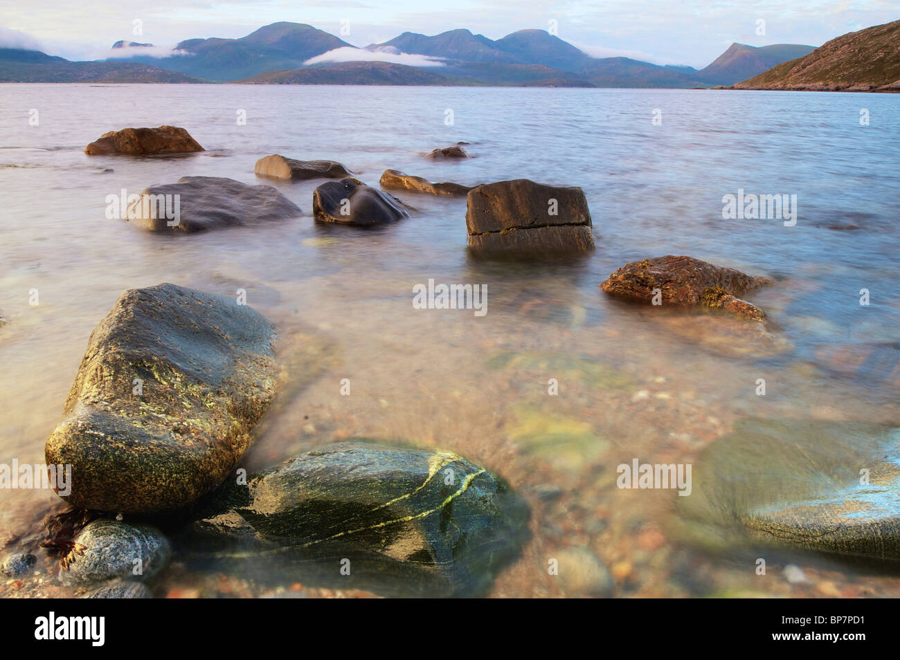 Loch Tarbert Isle of Harris Outer Hebredies Scotland Stock Photo - Alamy