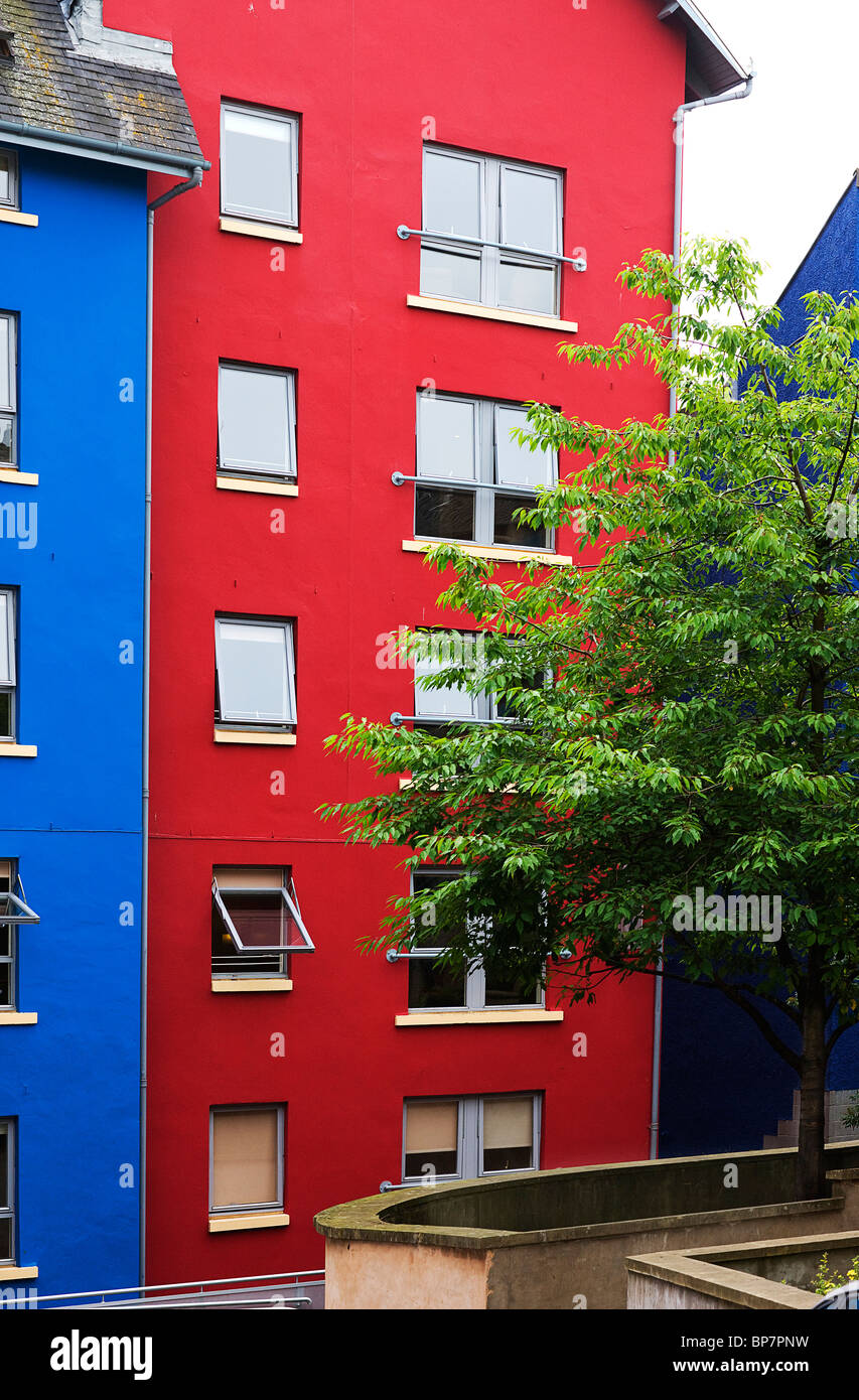 Coloured buildings. Edinburgh. Scotland.UK Stock Photo - Alamy