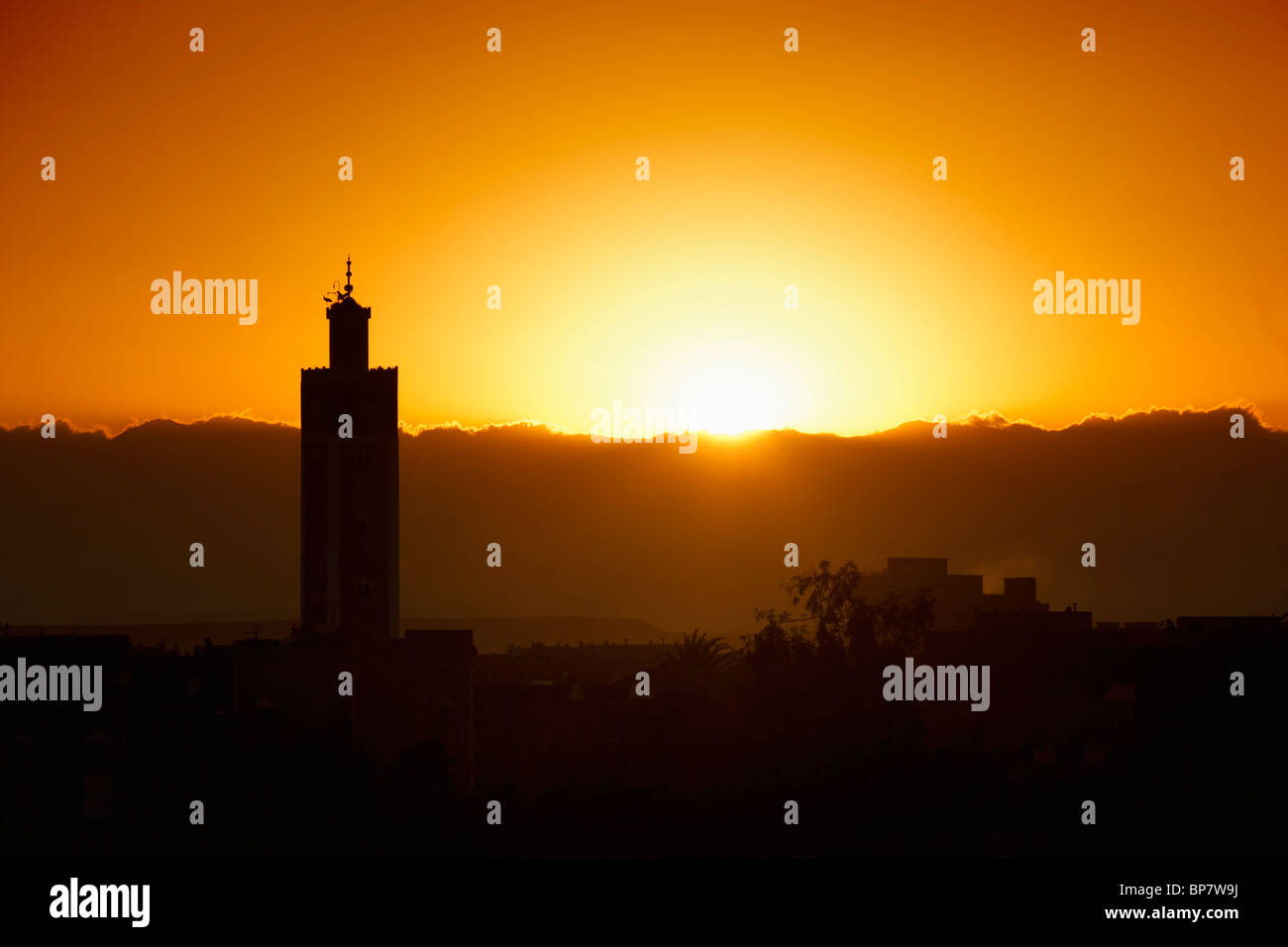 minaret of a mosque at sunset Stock Photo - Alamy