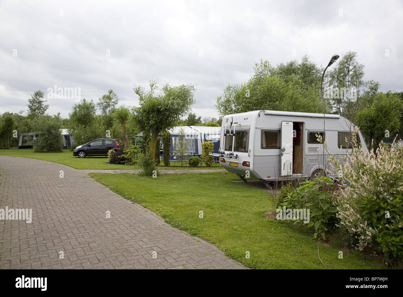 Dutch campsite on a farm, Laren, Holland Stock Photo - Alamy
