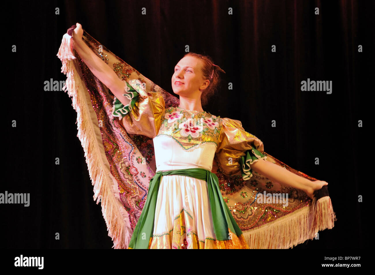 Russian folklore dancer, Saint Petersburg, Northwestern Region, Russia ...
