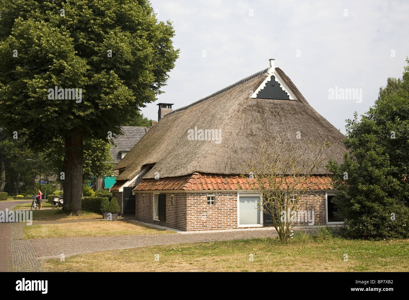 Typical farmhouse of the eastern part of Holland Stock Photo - Alamy
