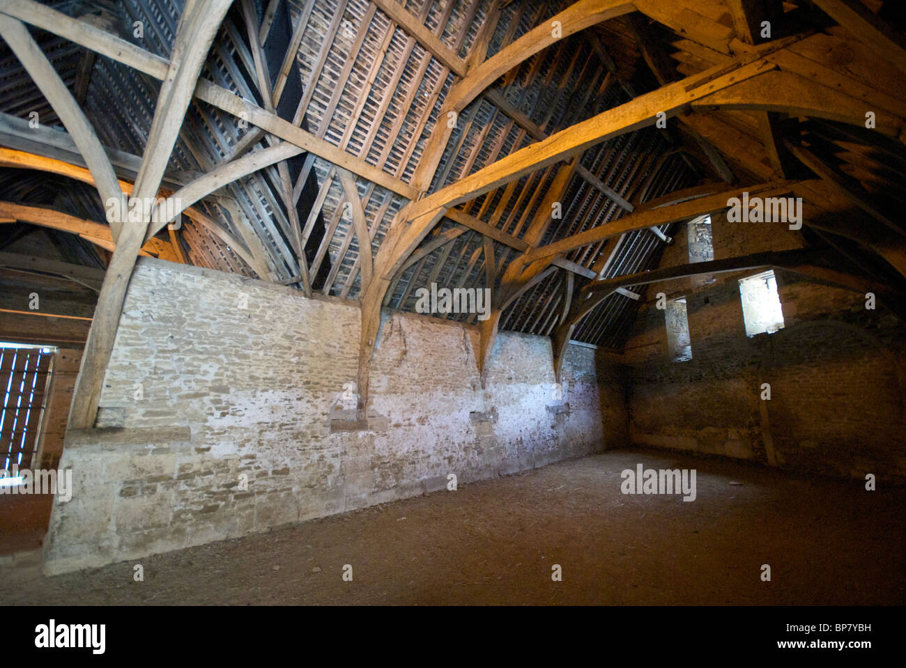 Lacock Wiltshire UK National Trust Village Tithe Barn Stock Photo - Alamy