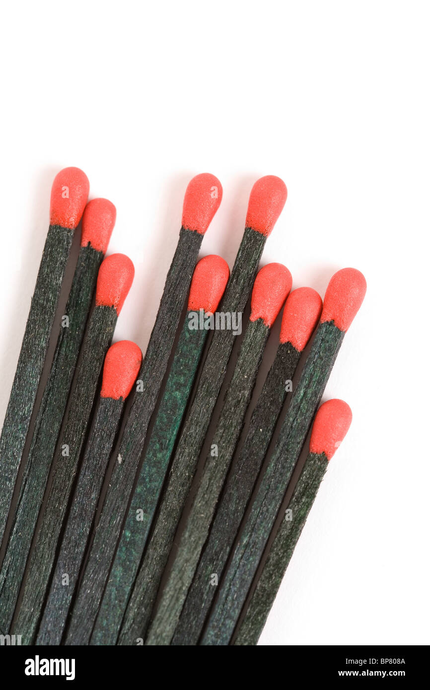 Black Match with white background Stock Photo - Alamy