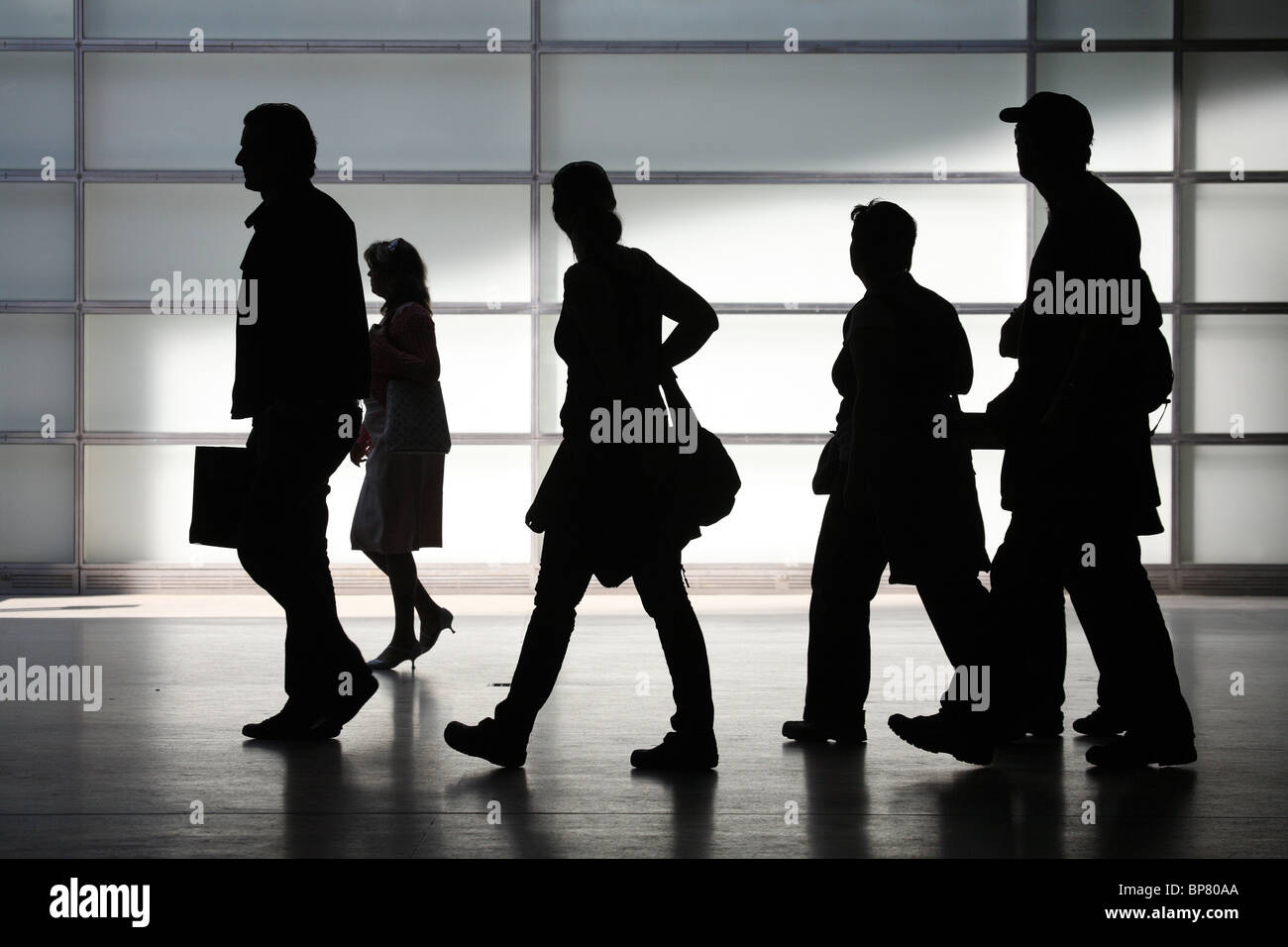 Silhouettes of several people Stock Photo - Alamy