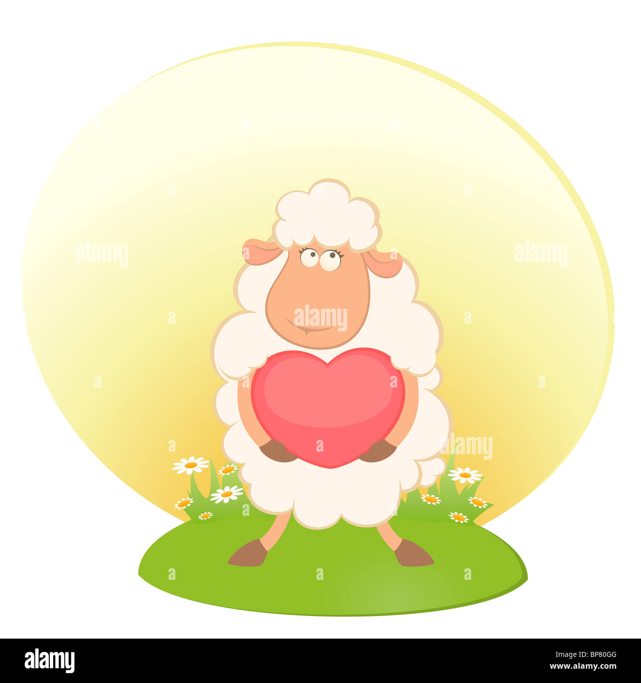 Funny sheep cartoon hi-res stock photography and images - Alamy
