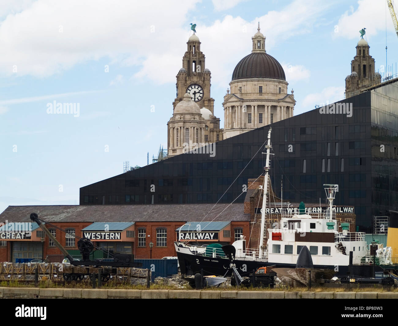 Liverpool Dockside Scene, England Stock Photo - Alamy