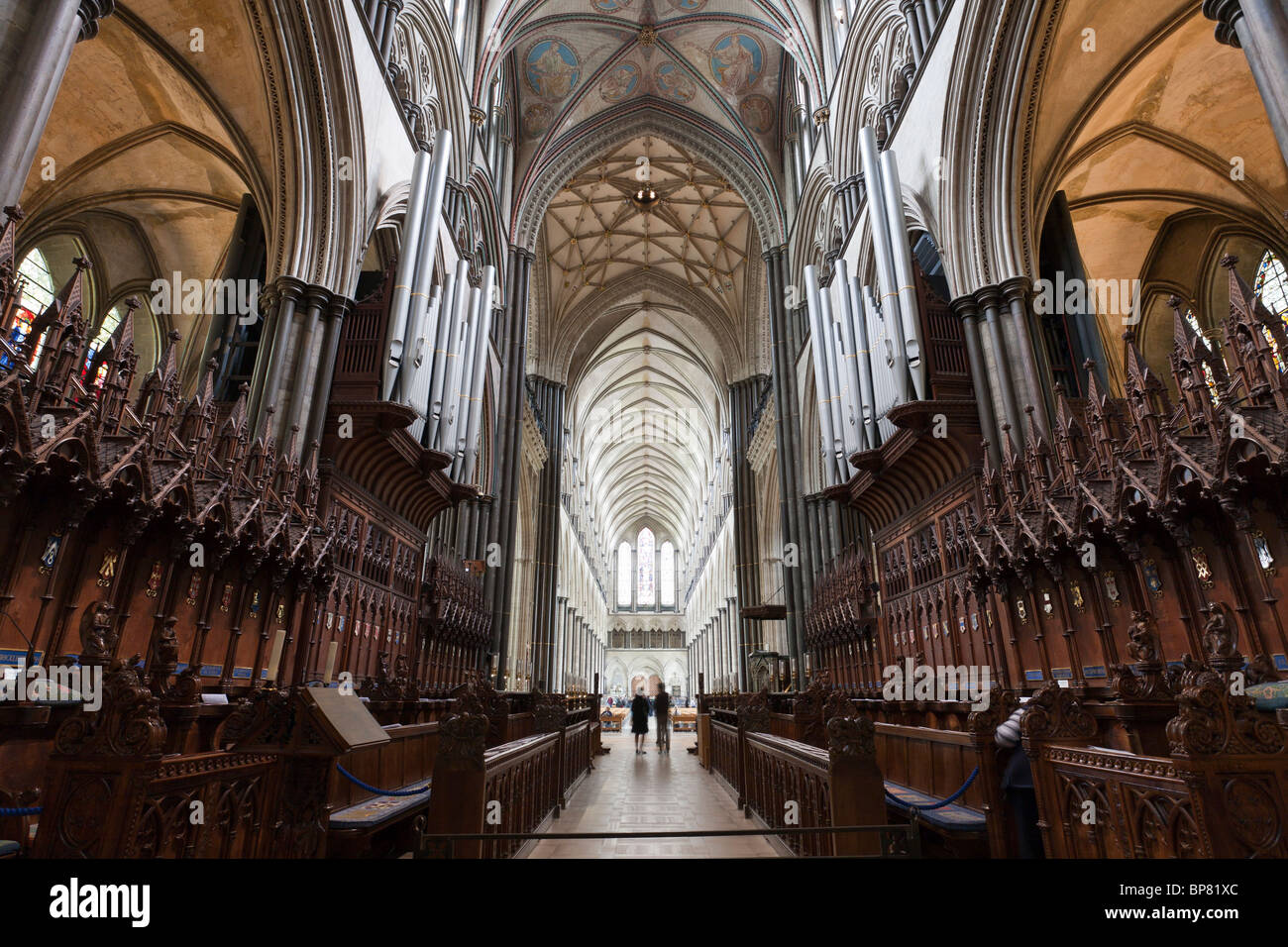 Aisle Cathedral Stained Glass Stock Photos & Aisle Cathedral Stained ...