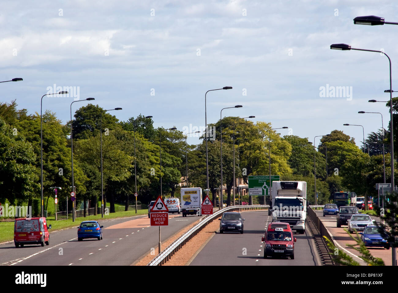 Dual carriageway busy road junction hi-res stock photography and images - Alamy