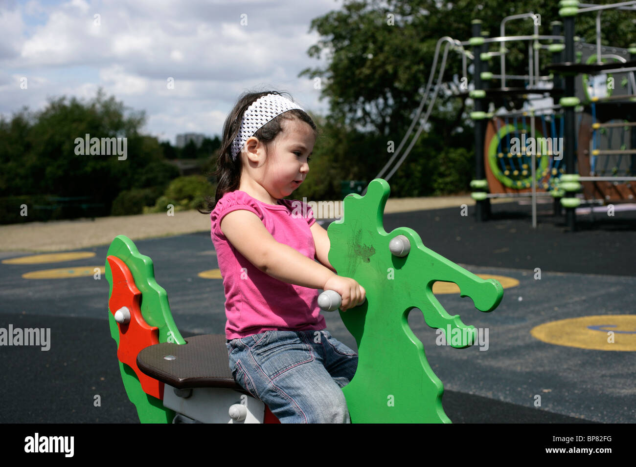Two and a half year old toddler in the playground Stock Photo - Alamy