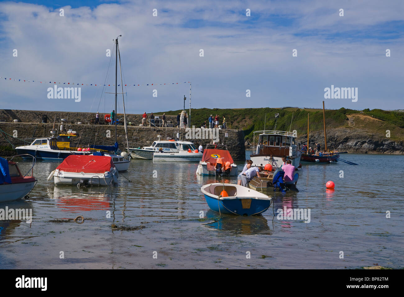 Cemaes Bay and pier, Anglesey, North Wales, UK Stock Photo - Alamy