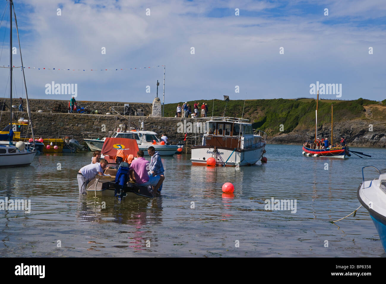 Cemaes Bay and pier, Anglesey, North Wales, UK Stock Photo - Alamy