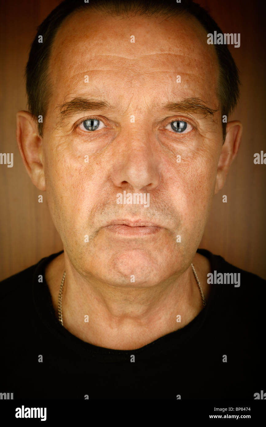 close up of real senior, selective focus on eye Stock Photo - Alamy
