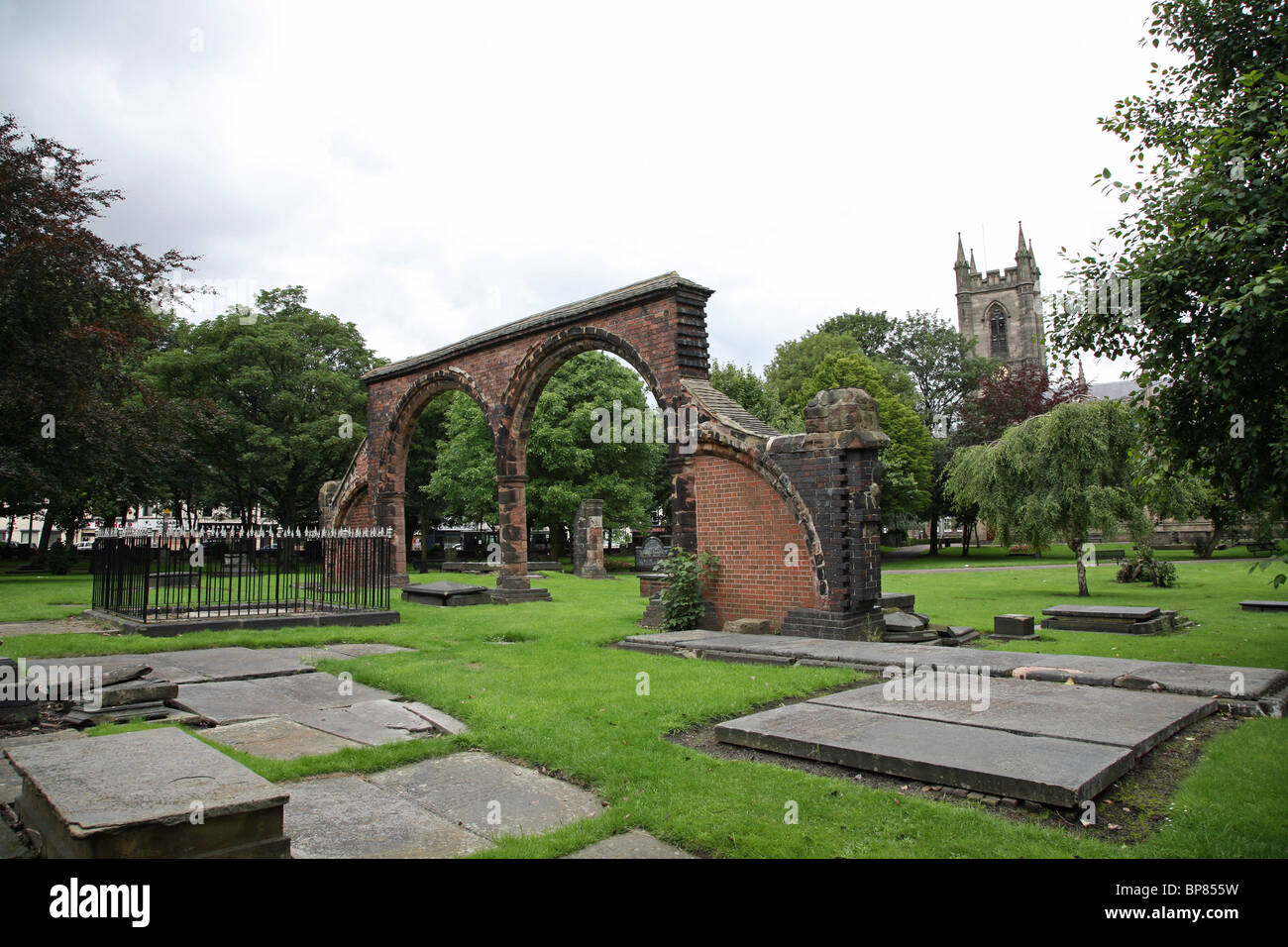Graveyard of Stoke Minster, the Church of St Peter ad Vincula, Stoke-on ...