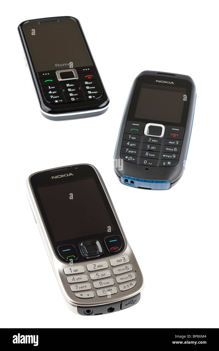 Three different types of mobile phones Stock Photo - Alamy Three different types of mobile phones Stock Photo - Alamy