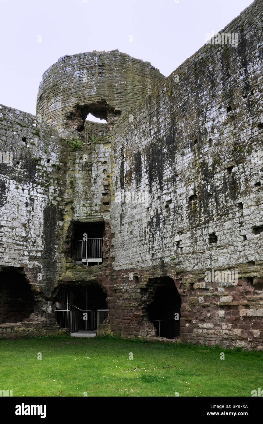 The stainless steel staircase in the South Tower and adjoining walls of ...
