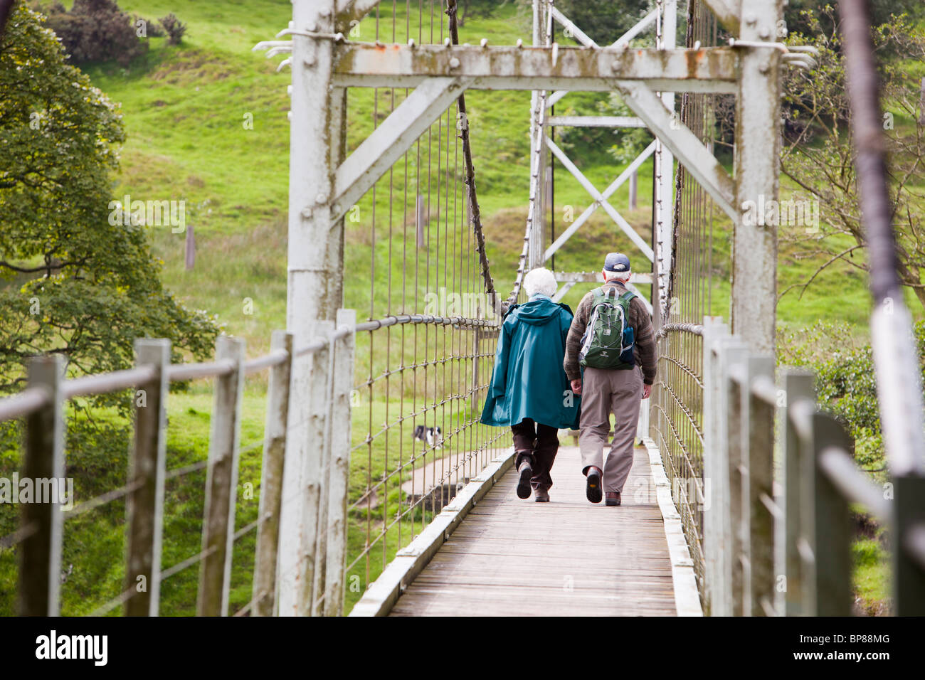 Dinkley suspension bridge hi-res stock photography and images - Alamy