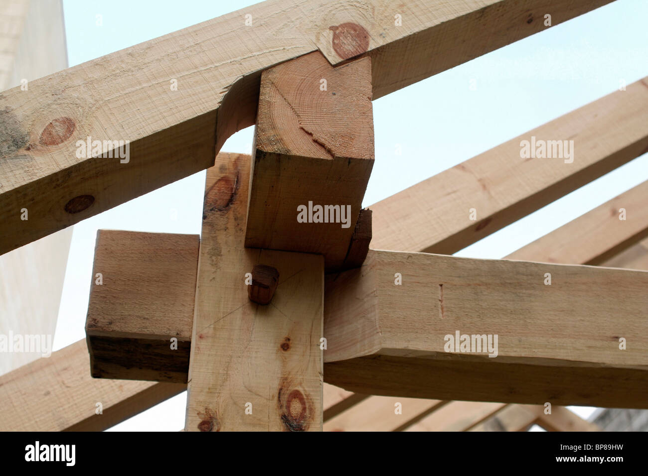 Nordic timber home construction Stock Photo - Alamy