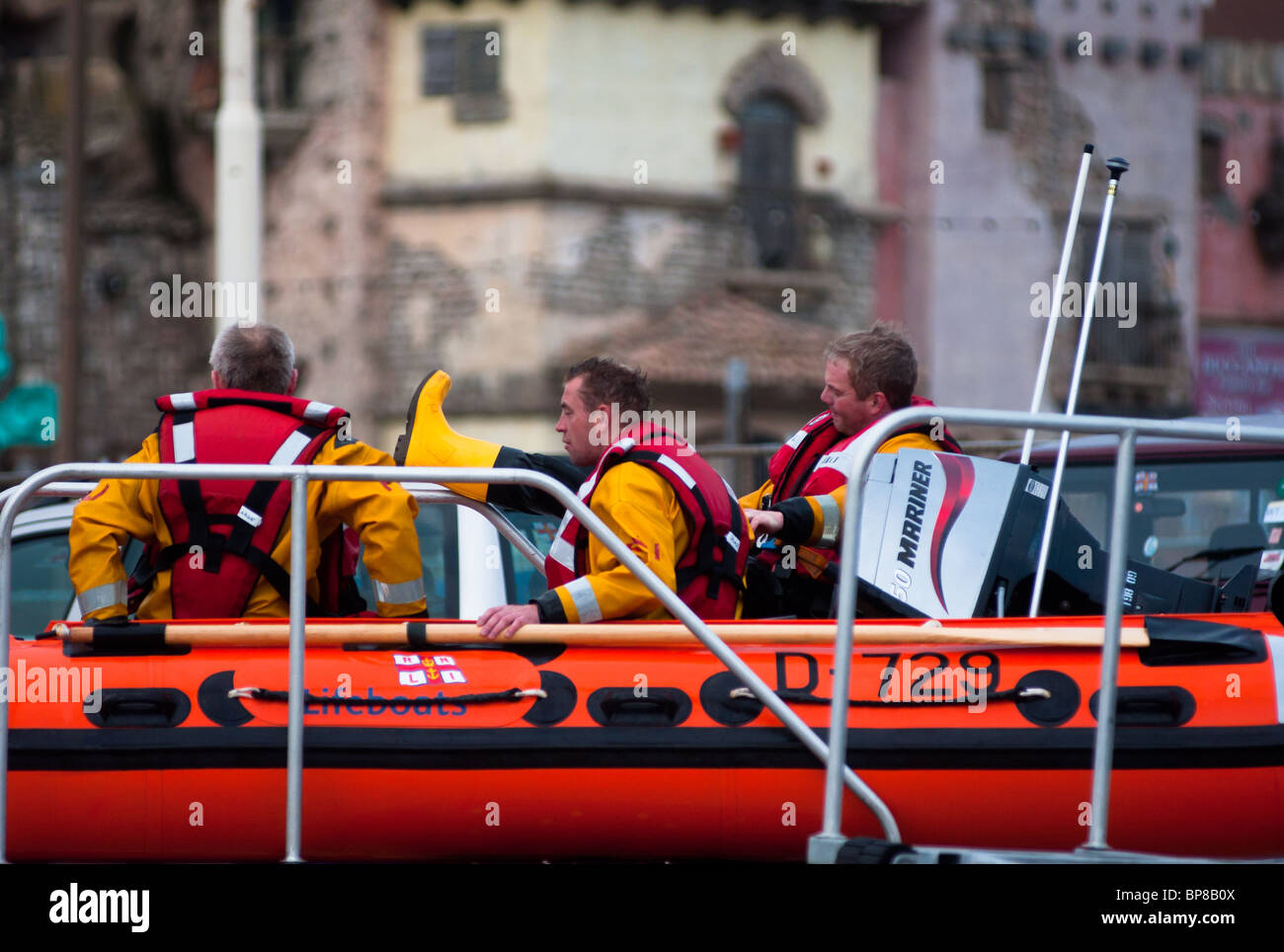 RNLI lifeguards in Blackpool Stock Photo - Alamy