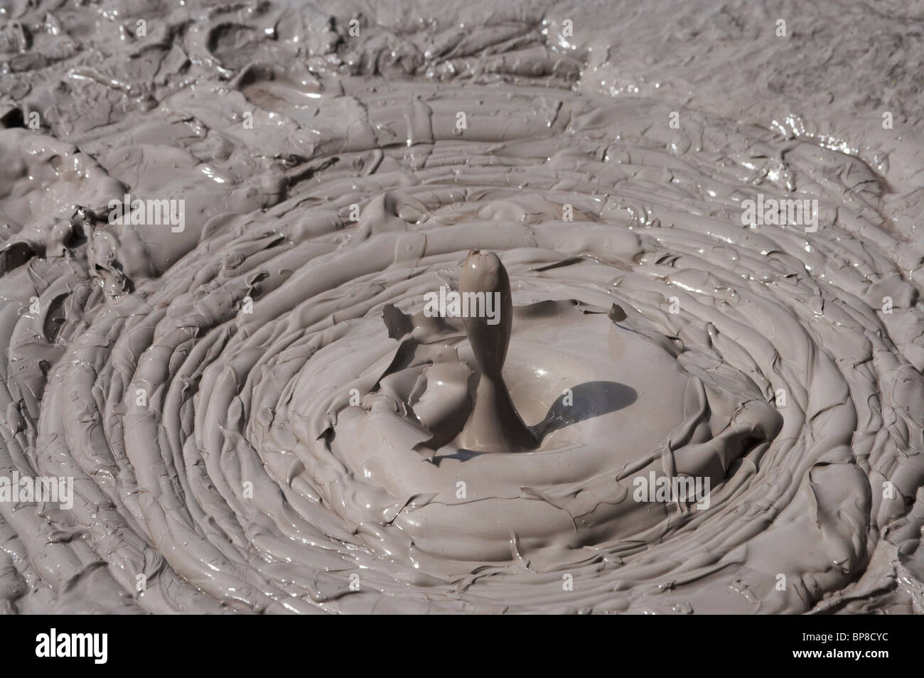 Boiling Mud in thermal area, Rotorua, North Island, New Zealand Stock ...