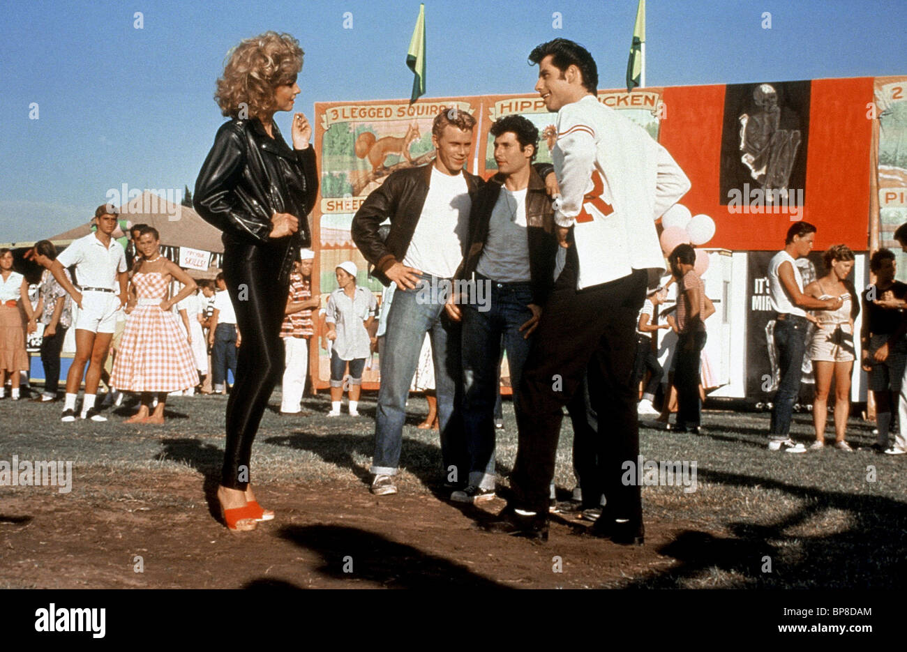 John Travolta Olivia Newton John Grease High Resolution Stock ...