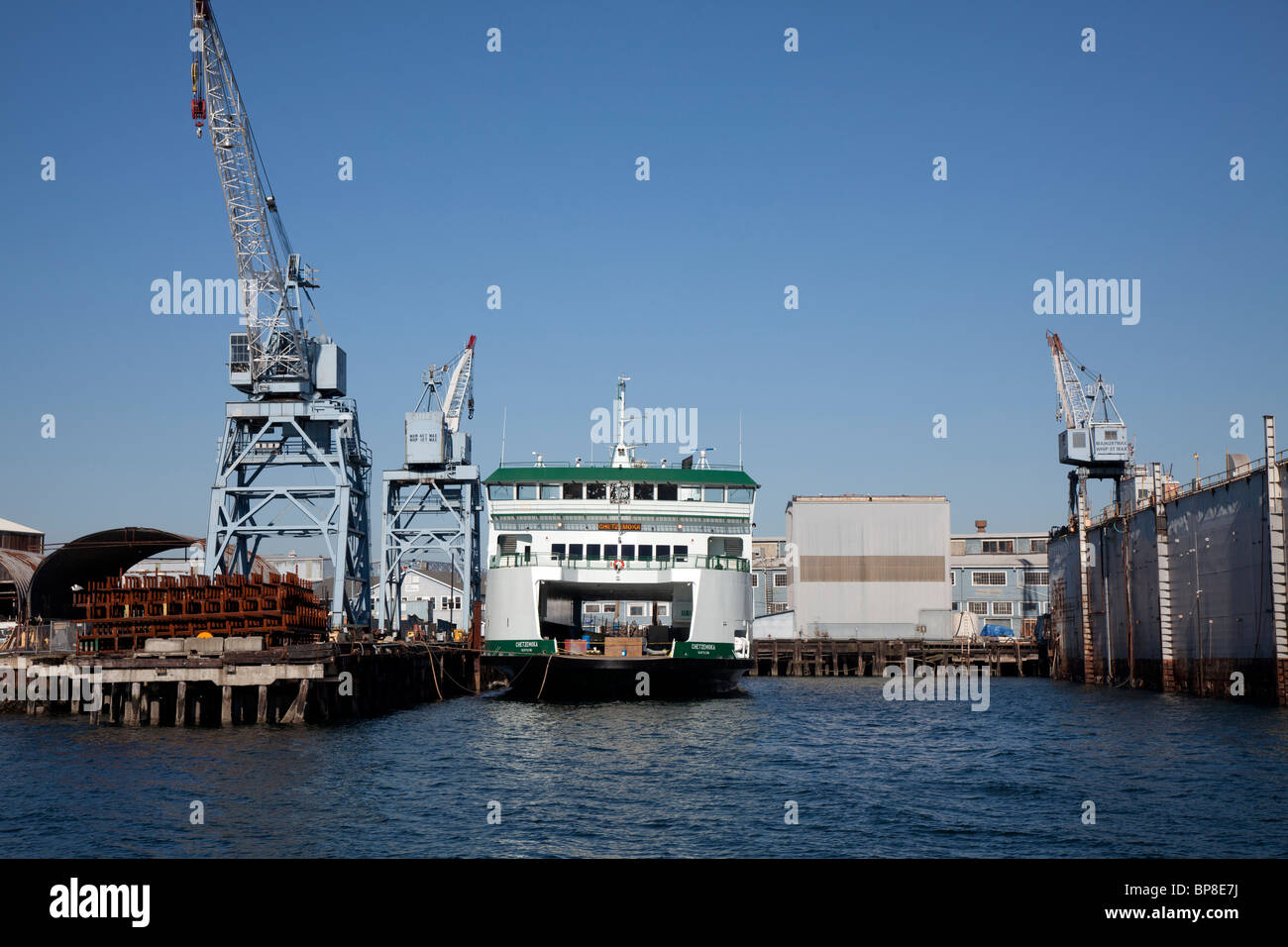Washington State Ferry Boat Chetzemoka under construction at Todd ...