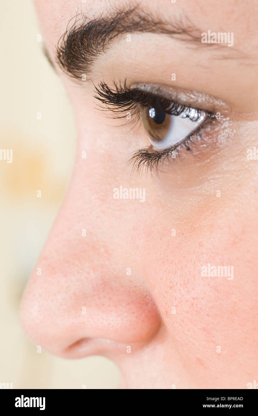 Closeup teen girls eye hi-res stock photography and images - Alamy