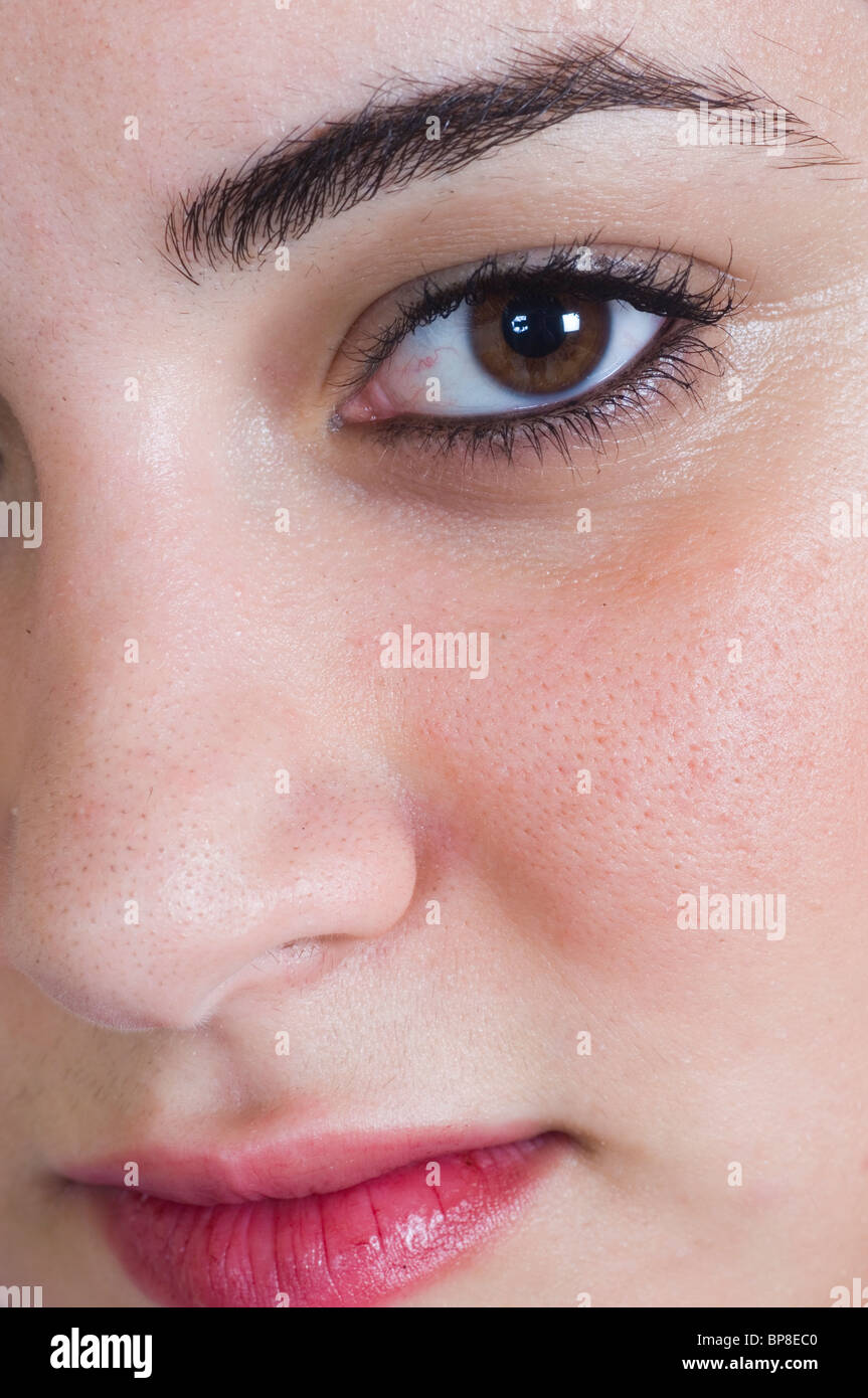 Closeup teen girls eye hi-res stock photography and images - Alamy