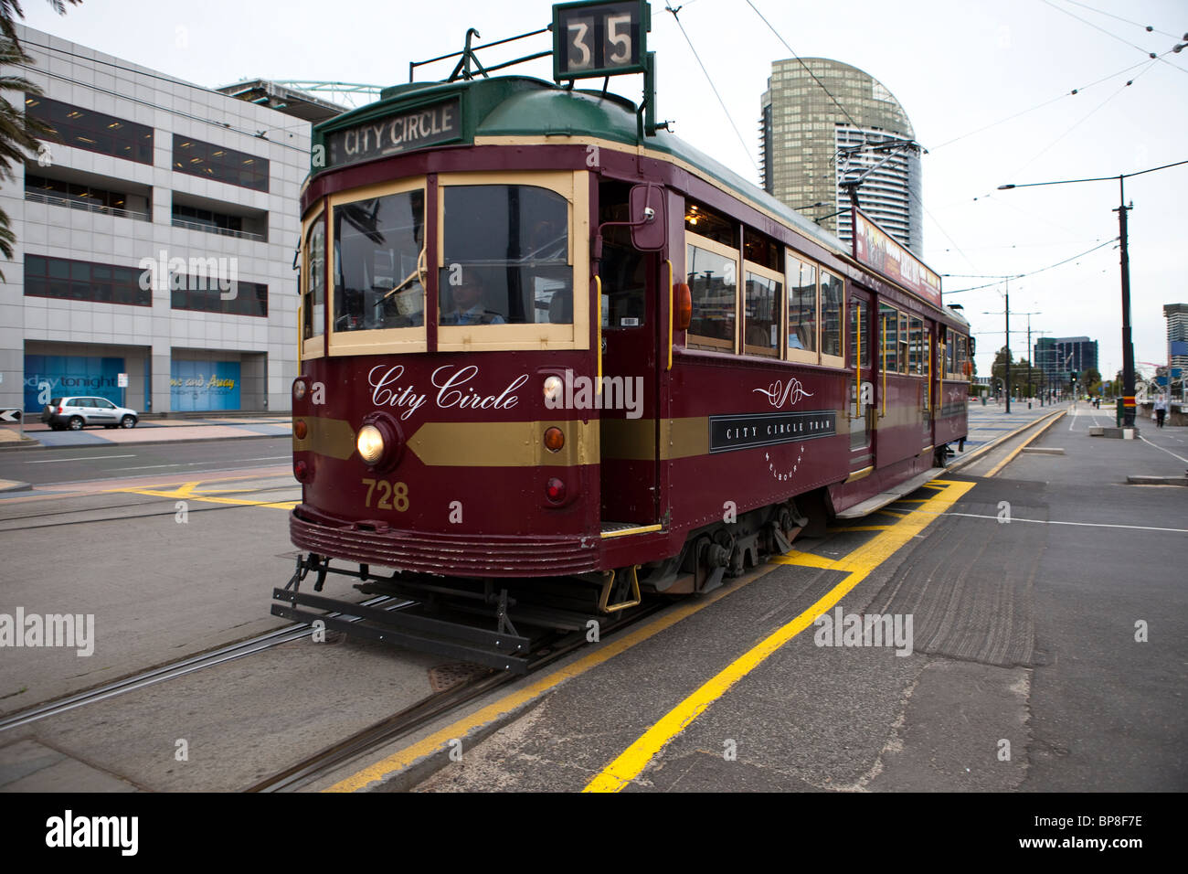 City Circle Tram in Melbourne Stock Photo - Alamy