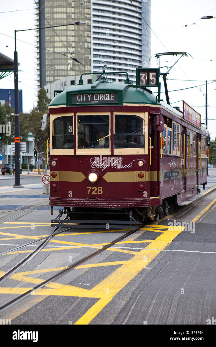 City Circle Tram in Melbourne Stock Photo - Alamy