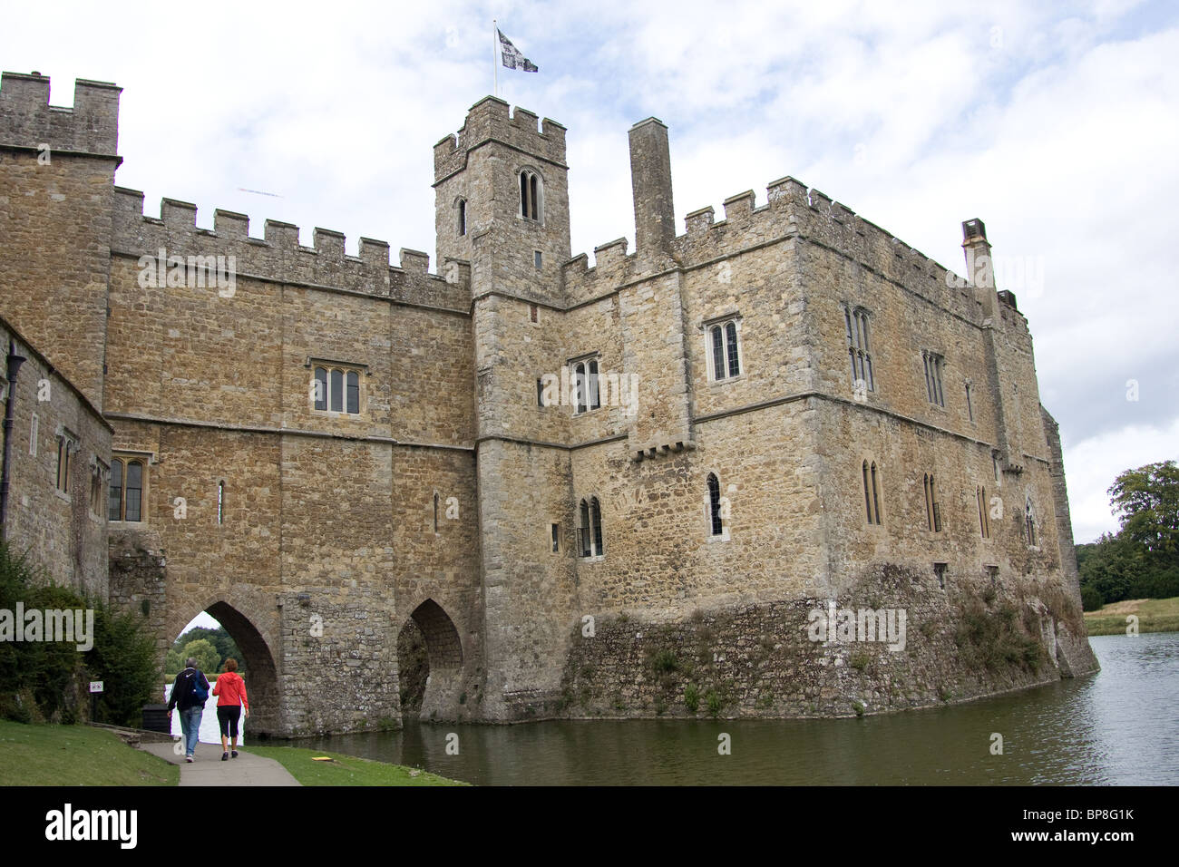 mote castle country house seat turrets windows Stock Photo - Alamy
