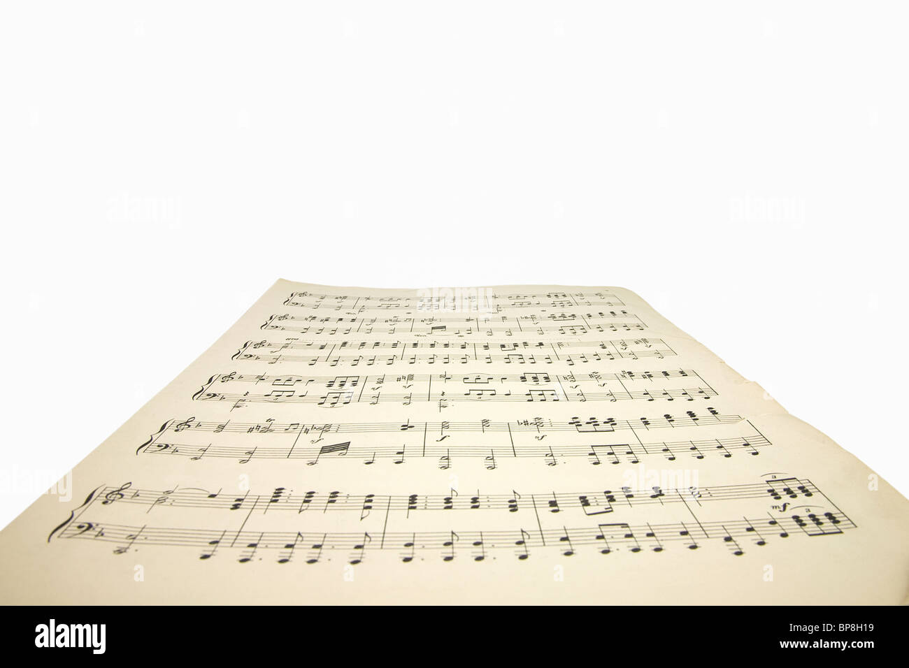 Old Musical Score sheet Stock Photo - Alamy