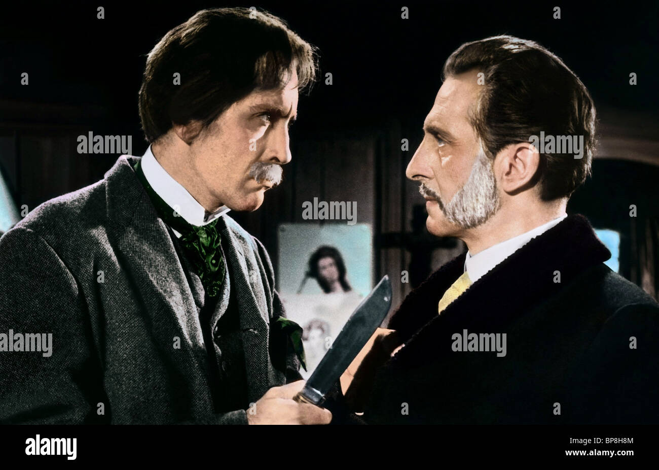 Christopher Lee And Peter Cushing High Resolution Stock Photography and ...