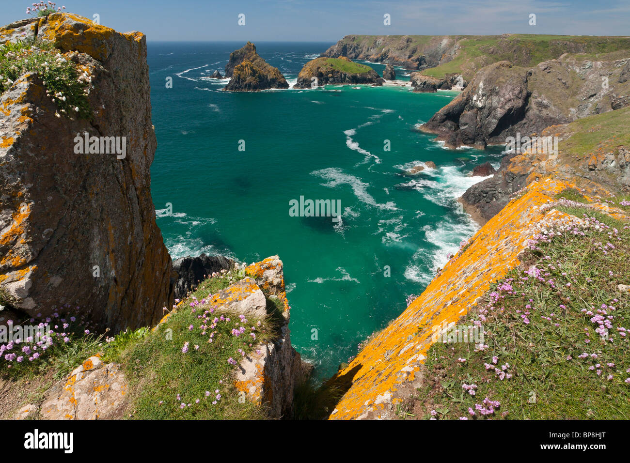 The rugged but much visited Lizard Coast. The cliffs, the beaches and ...