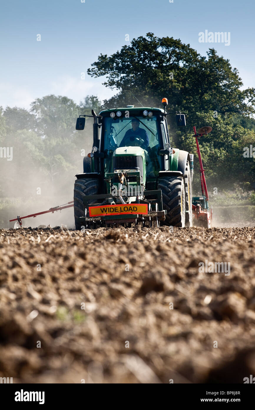 Tractor drilling hi-res stock photography and images - Alamy
