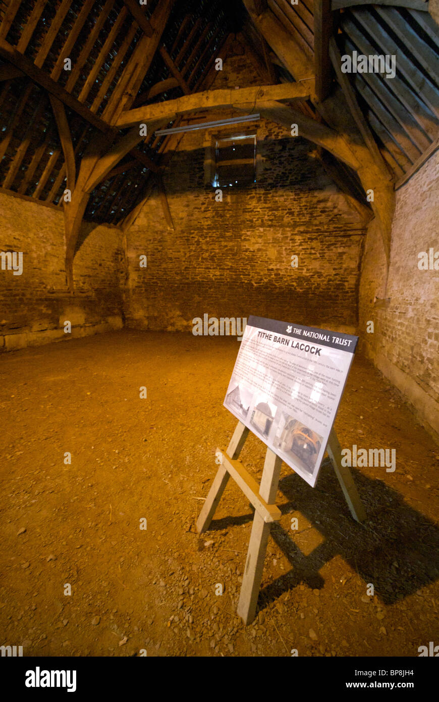 Lacock Wiltshire UK National Trust Village Tithe Barn Stock Photo - Alamy