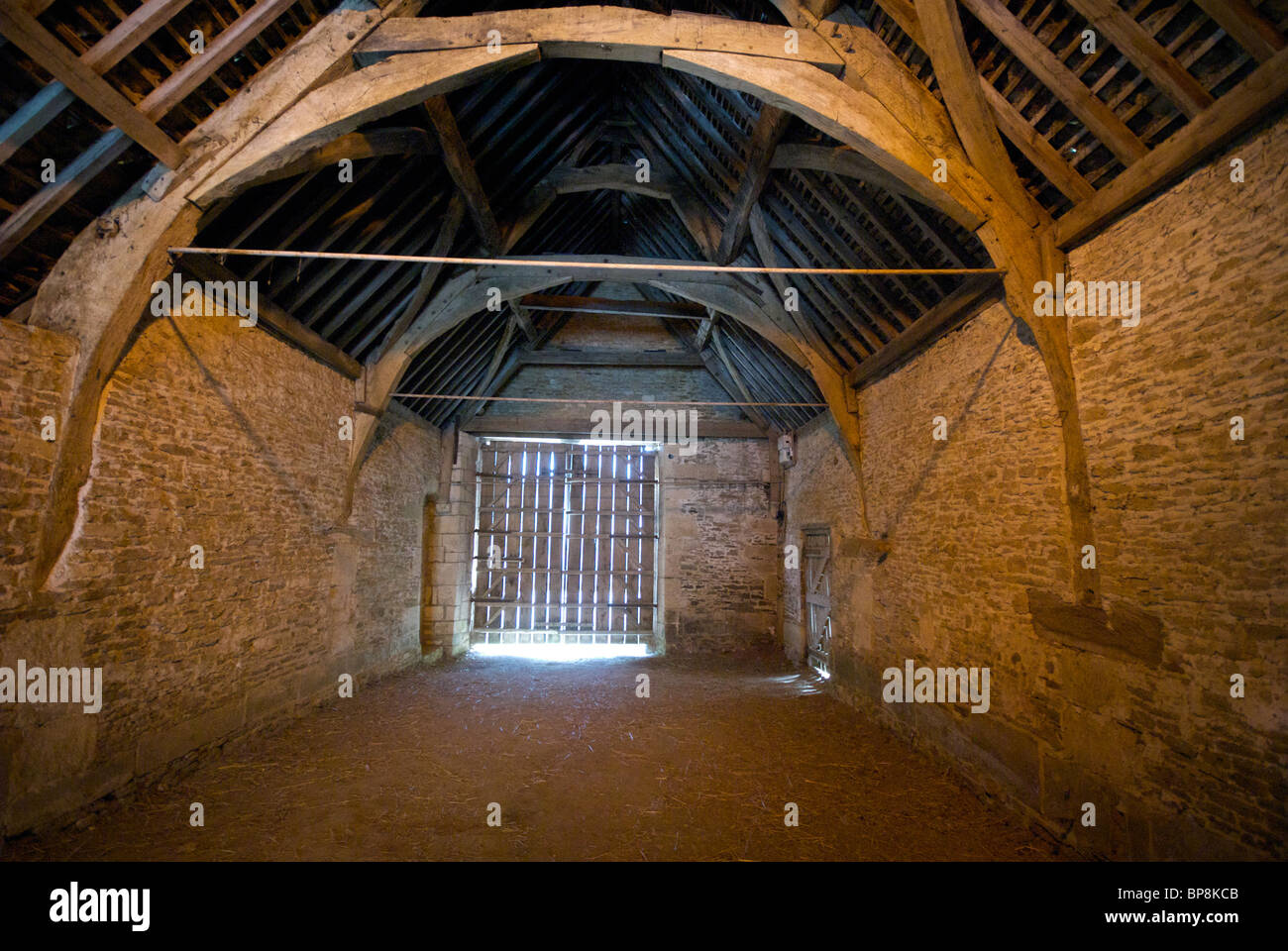 Lacock Wiltshire UK National Trust Village Tithe Barn Stock Photo - Alamy
