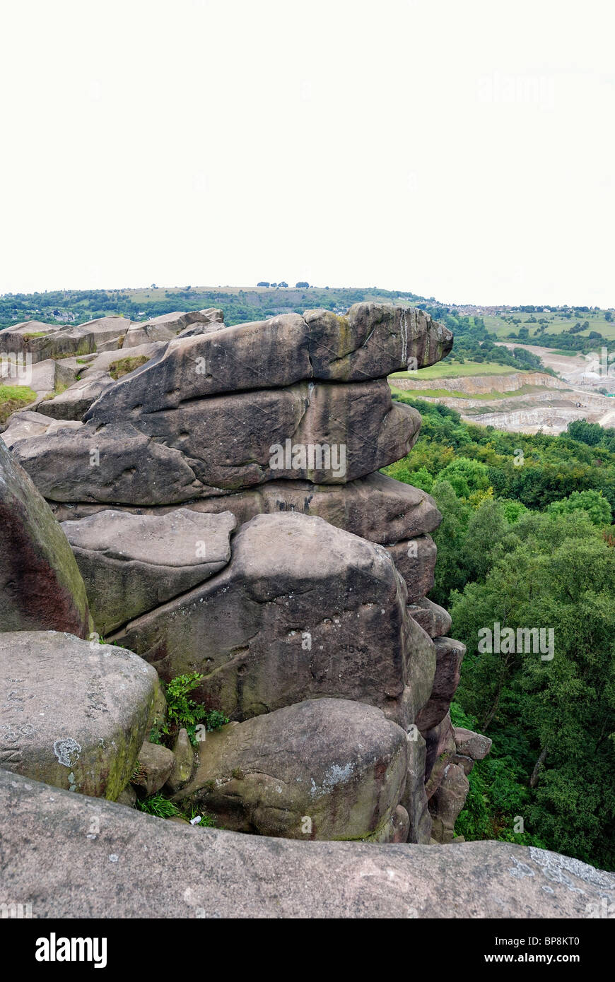 Black rock Derbyshire peak district england uk Stock Photo - Alamy