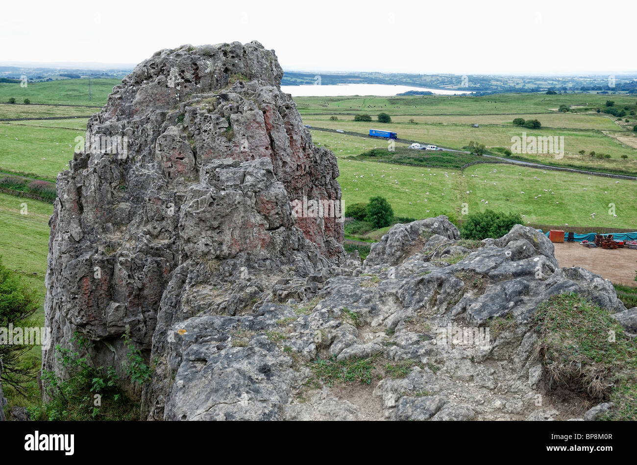 Harboro rocks Derbyshire peak district england uk Stock Photo - Alamy