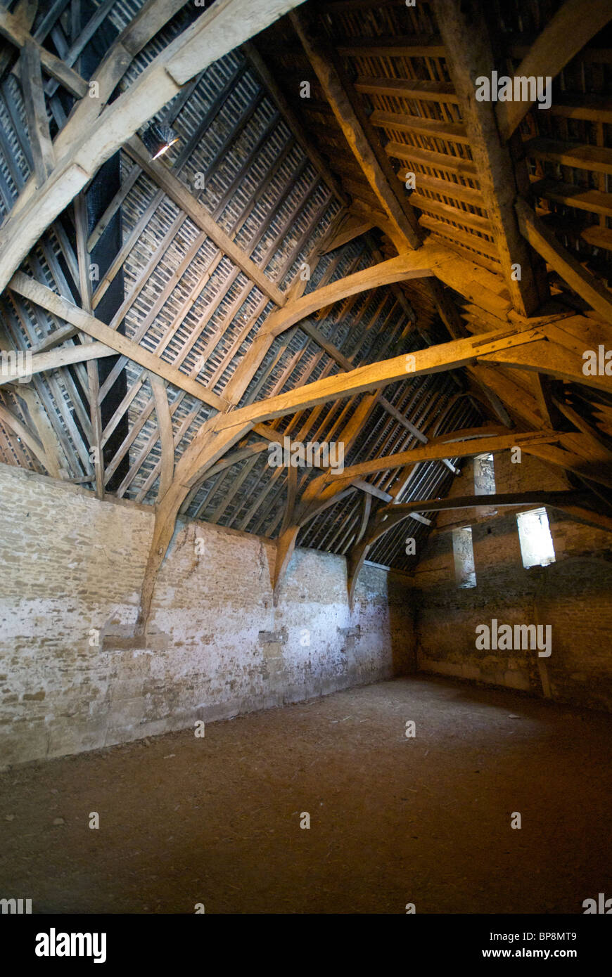 Lacock Wiltshire UK National Trust Village Tithe Barn Stock Photo - Alamy