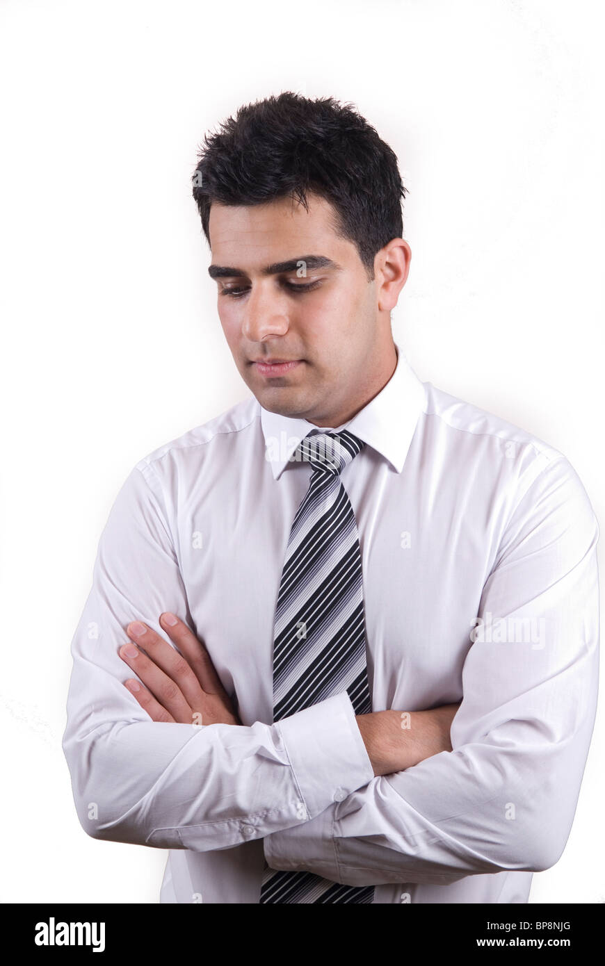 One person arms folded cutout hi-res stock photography and images - Alamy