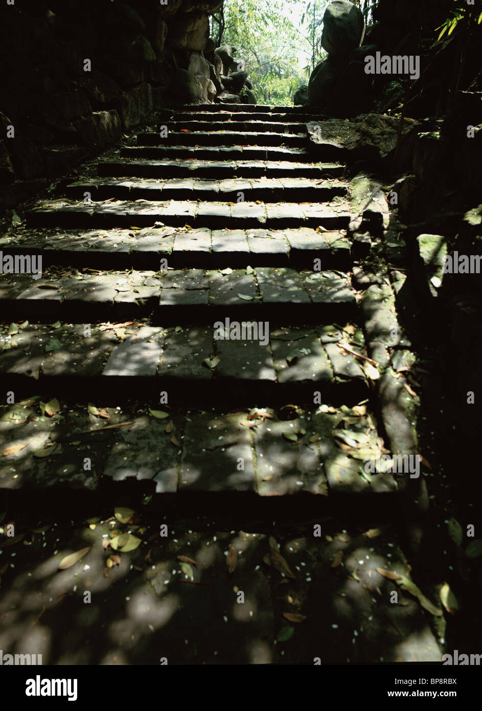 Stone Steps, Chengdu, Sichuan, China Stock Photo - Alamy