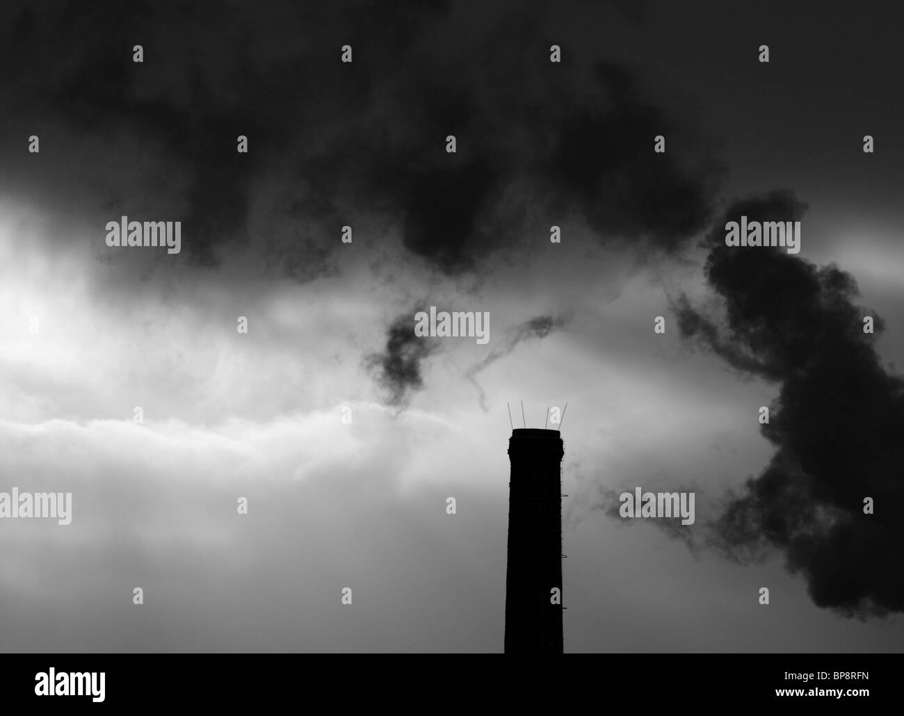 Smoke stack Black and White Stock Photos & Images - Alamy