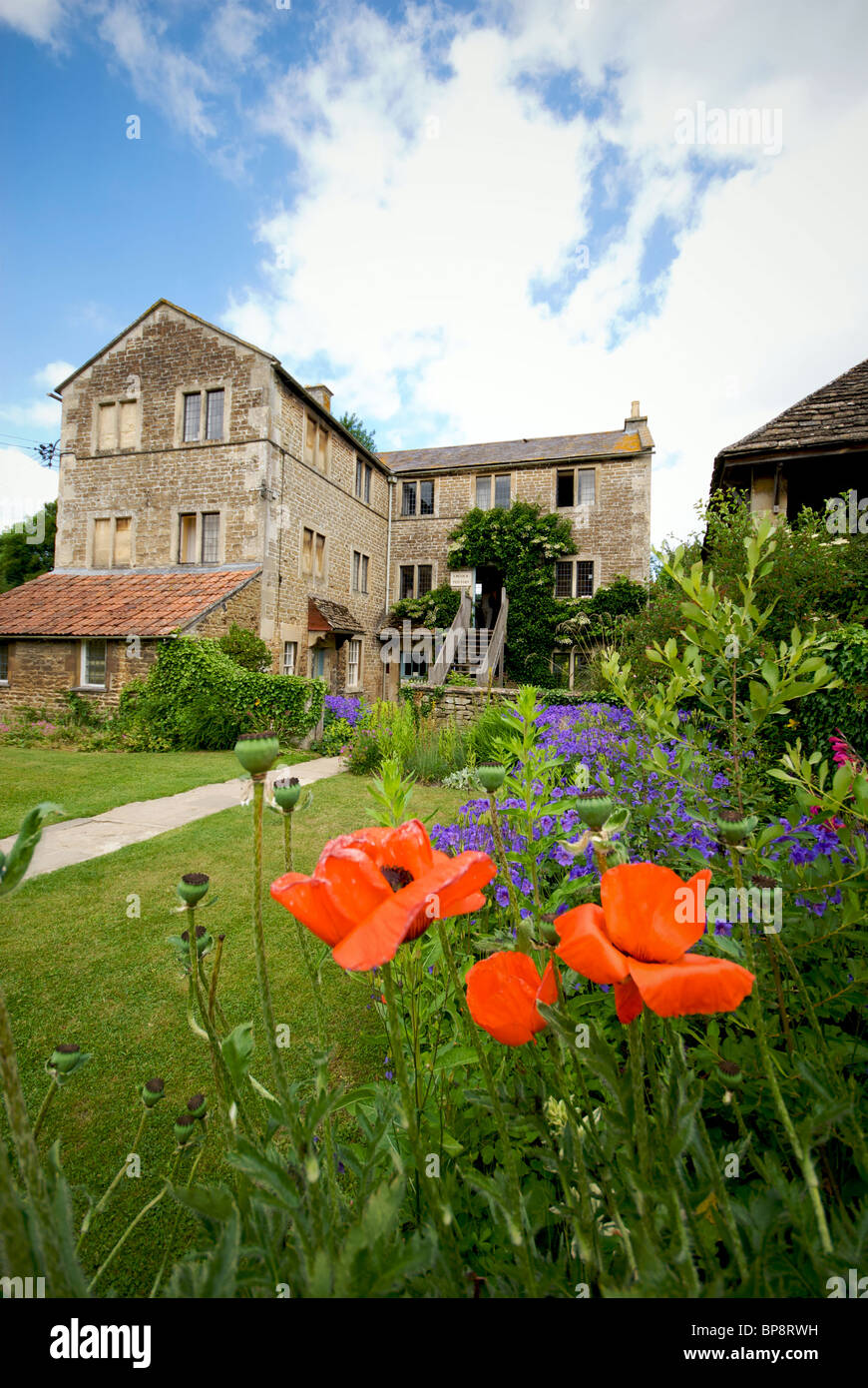 Lacock Wiltshire UK National Trust Pottery Poppies Stock Photo - Alamy