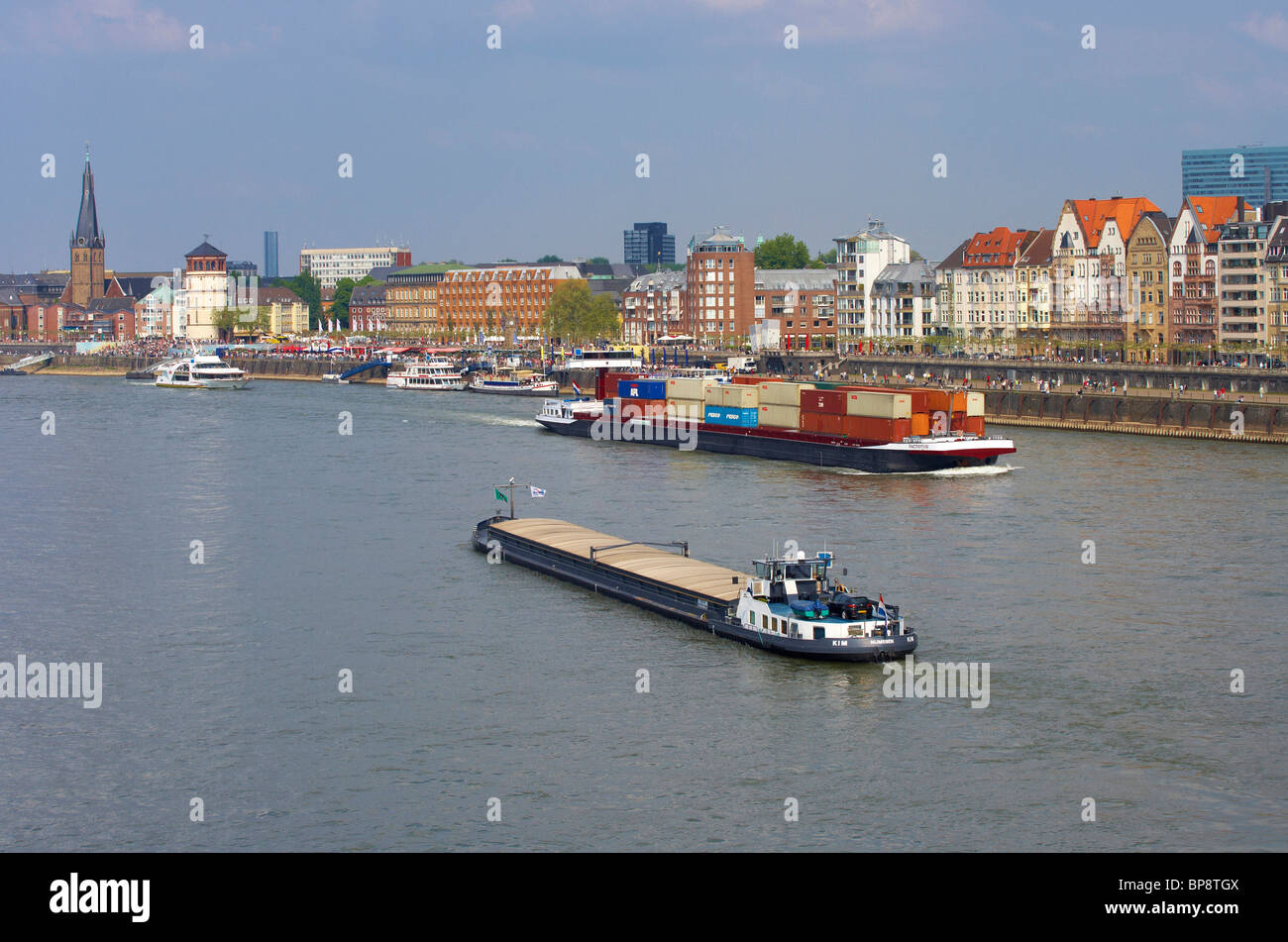 View from Duesseldorf - Oberkassel at Duesseldorf with Schlossufer ...