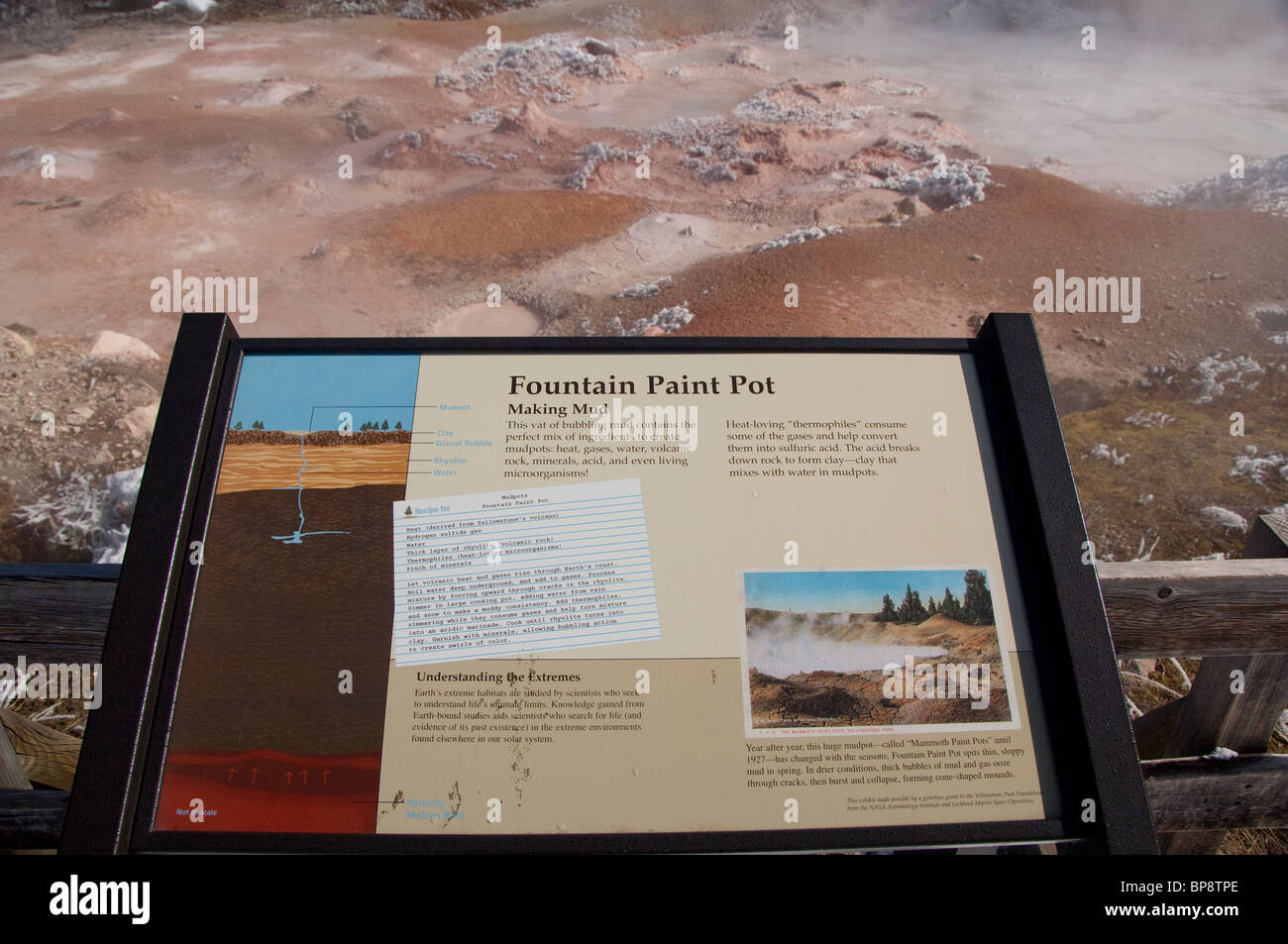 USA, Wyoming. Yellowstone National Park. Lower Geyser Basin, Fountain ...